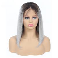 China Natural Cambodian Straight Hair Bob Wig 10A Grade 10-18 Inch with Baby Hair for sale