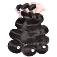 China 100% Virgin Brazilian Wavy Hair Weave Bundles 8-40 Inch Natural Color Double Weft for sale