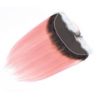 China Pink Front Ombre Human Hair Extensions Silk 10A Grade Tangle Free for sale