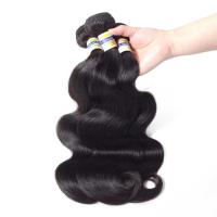 China 100% Virgin Brazilian Wavy Hair Bundles 3pcs with 4x4 Swiss Lace Closure 100g Each 10A Grade for sale