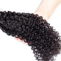 China Malaysian Curly Hair Bundles with Closure 100g per Piece 10A Grade Virgin Remy Human Hair for sale