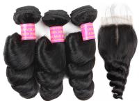 China 8-30 Inch 100% Brazilian Virgin Hair Natural Color Healthy Soft Human Hair Extensions for sale