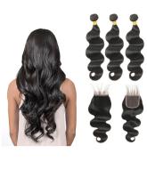 China Middle Part 100% Peruvian Body Wave Hair Bundles Full And Thick for sale