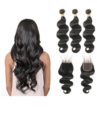 China Middle Part 100% Peruvian Body Wave Hair Bundles Full And Thick for sale