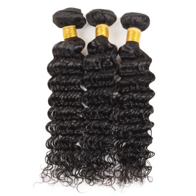 China 100g Indian Human Hair Deep Wave Weft Extensions 8-30 Inch Remy Real Hair for sale