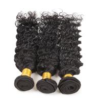 China 100g Indian Human Hair Deep Wave Weft Extensions 8-30 Inch Remy Real Hair for sale
