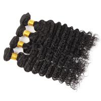China 100g Indian Human Hair Deep Wave Weft Extensions 8-30 Inch Remy Real Hair for sale