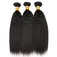 China Kinky Straight 100 Indian Remy Human Hair Weave 8A Grade Natural Color 8-30 Inch for sale