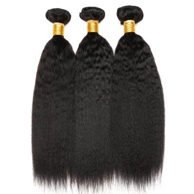 China Kinky Straight 100 Indian Remy Human Hair Weave 8A Grade Natural Color 8-30 Inch for sale