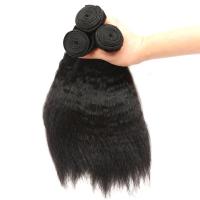 China Kinky Straight 100 Indian Remy Human Hair Weave 8A Grade Natural Color 8-30 Inch for sale