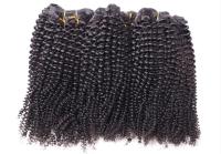 China Afro Kinky Curly Hair Extensions Weft 100% Indian Human Hair 10A Grade 10-28 Inch No Tangle for sale