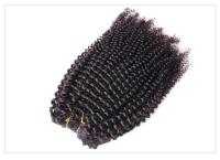 China Afro Kinky Curly Hair Extensions Weft 100% Indian Human Hair 10A Grade 10-28 Inch No Tangle for sale