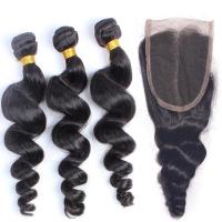China Free Line Part Brazilian 100% Human Hair Extensions Loose Wave Virgin Hair 10A Grade 8-40 Inch for sale