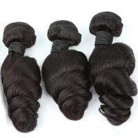 China 100 Peruvian Virgin Remy Hair Loose Wave Weave 8-30 Inch Natural Color Three Part for sale