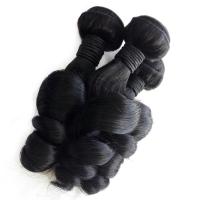 China 100 Peruvian Virgin Remy Hair Loose Wave Weave 8-30 Inch Natural Color Three Part for sale