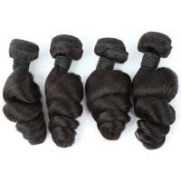 China 100 Peruvian Virgin Remy Hair Loose Wave Weave 8-30 Inch Natural Color Three Part for sale