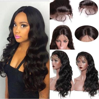 China 120g-300g 100% Human Hair Lace Front Wig for African American Natural Color 10A Grade for sale