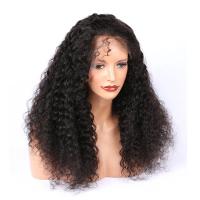China 120g-300g 100% Human Hair Lace Front Wig for African American Natural Color 10A Grade for sale