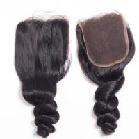 China 3 Bundles Indian Remy Human Hair Extensions with Closure 3.5oz 10A Grade for sale
