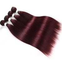 China 13x4 Lace Frontal 100% Brazilian Virgin Hair 99J Color Silky Straight Human Hair Weave 10A Grade 8-40 Inch for sale