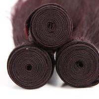 China 13x4 Lace Frontal 100% Brazilian Virgin Hair 99J Color Silky Straight Human Hair Weave 10A Grade 8-40 Inch for sale