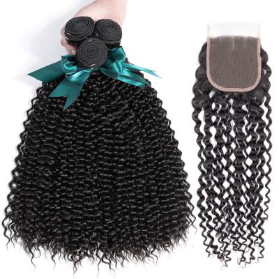China 100% Virgin Brazilian Curly Human Hair Extensions 10A Grade Natural Color 8-40 Inch for sale