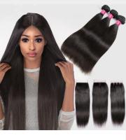 China Silky Straight Remy Indian Human Hair Weave Bundles 10A Grade 8-40 Inch with Closure for sale