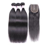 China Silky Straight Remy Indian Human Hair Weave Bundles 10A Grade 8-40 Inch with Closure for sale