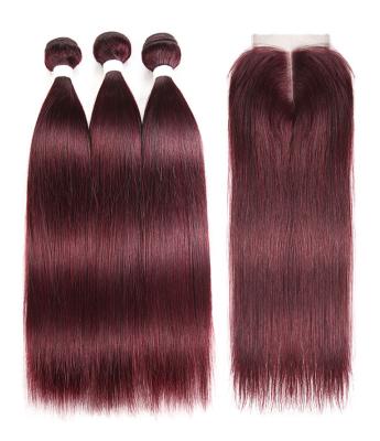 China 99J Color 100% Real Human Hair Ombre Hair Extensions for Ladies 10A Grade 8-40 Inch for sale