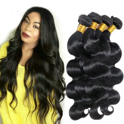 China 20 Inch Brazilian Body Wave Virgin Remy Human Hair Extensions 100 Unprocessed Natural Color for sale