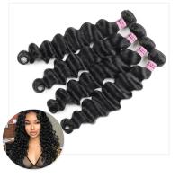 China 100% Brazilian Virgin Hair Loose Deep Wave 3 Bundles with 4x4 Closure 10A Grade 8-40 Inch for sale