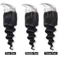 China 100% Brazilian Virgin Hair Loose Deep Wave 3 Bundles with 4x4 Closure 10A Grade 8-40 Inch for sale