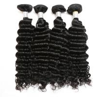China Virgin Peruvian Deep Wave Human Hair / Peruvian Hair Body Wave Bundles for sale