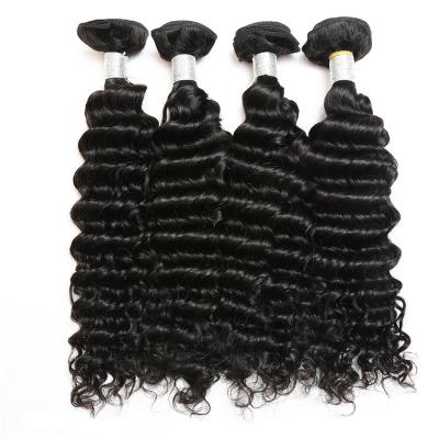 China Virgin Peruvian Deep Wave Human Hair / Peruvian Hair Body Wave Bundles for sale