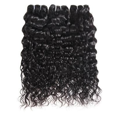 China 100% Raw Unprocessed Peruvian Human Water Wave Hair Full Cuticle Aligned for sale