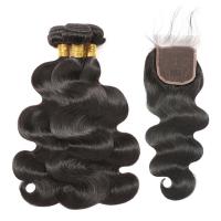 China 100% Brazilian Virgin Hair Bundles Natural Black 8-30 Inch Wholesale Human Hair Weave for sale