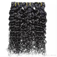 China Water Wave 100% Virgin Brazilian Hair Extensions 3 Bundles Natural Color 18 Inch for sale