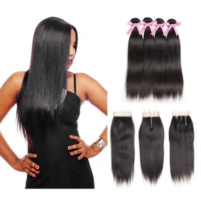 China 100% Virgin Malaysian Straight Hair Bundles Double Weft 10A Grade 8-40 Inch for Black Women for sale