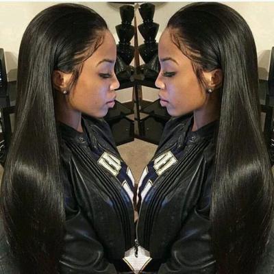 China 100% Brazilian Human Hair Lace Front Wig Straight 10A Grade 8-40 Inch with Baby Hair for sale