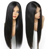 China 100% Brazilian Human Hair Lace Front Wig Straight 10A Grade 8-40 Inch with Baby Hair for sale