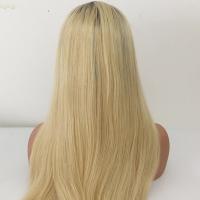 China 1b 613 Blonde Ombre Straight Wig 100 Real Human Hair Extensions 10A Grade 8-40 Inches for sale