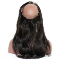 China 110g-150g 100% Brazilian Virgin Hair 360 Lace Frontal No Shedding 24 Inch for sale