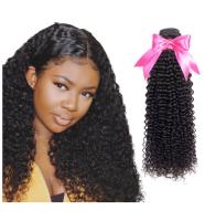 China 10A Grade Indian Remy Human Hair Extensions 22 Inch Kinky Curly Double Weft Bundles for sale