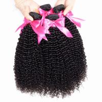 China 10A Grade Indian Remy Human Hair Extensions 22 Inch Kinky Curly Double Weft Bundles for sale