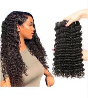 China Deep Curl 100% Virgin Indian Hair Weave Unprocessed Human Hair 10A Grade 18 Inch for sale