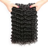 China Deep Curl 100% Virgin Indian Hair Weave Unprocessed Human Hair 10A Grade 18 Inch for sale