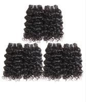 China Virgin 100% Malaysian Human Hair Bundles Deep Curly 10A Grade 8-30 Inch Extensions for sale