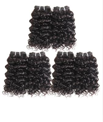 China Virgin 100% Malaysian Human Hair Bundles Deep Curly 10A Grade 8-30 Inch Extensions for sale