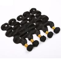 China Natural Color Cambodian Virgin Hair Bundles with Lace Front 10A Grade 8-40 Inch Body Wave for sale