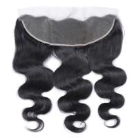 China Natural Color Cambodian Virgin Hair Bundles with Lace Front 10A Grade 8-40 Inch Body Wave for sale